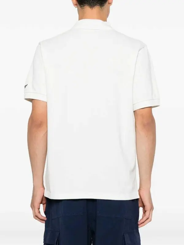 Kenzo Tiger-patch Polo Shirt - White