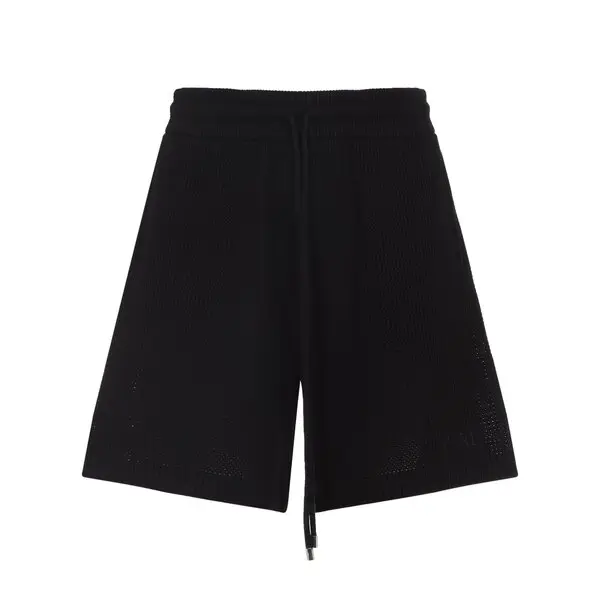 Amiri Crochet Mesh Shorts - Black