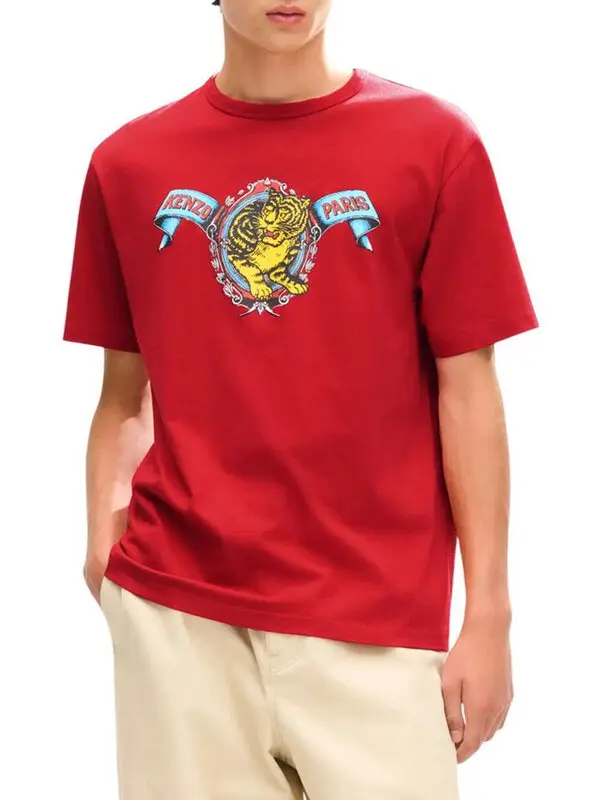 Kenzo Jumping Tiger` Cotton T-shirt