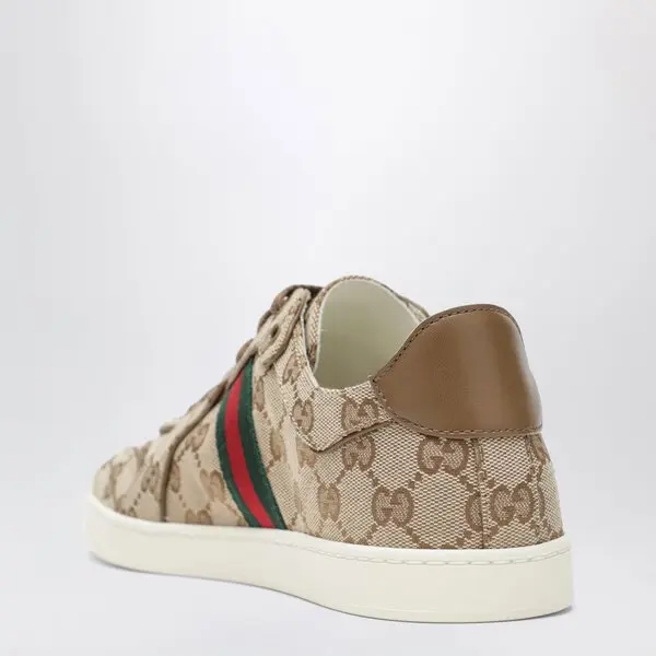Gucci Stretch Gg Canvas Sneakers - Cream