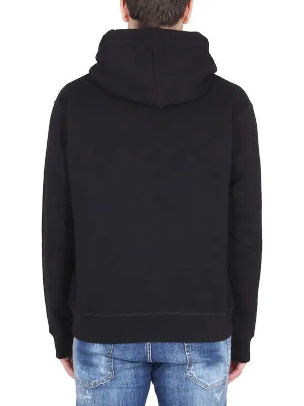 Dsquared2 Sweatshirt With Logo Print - Black