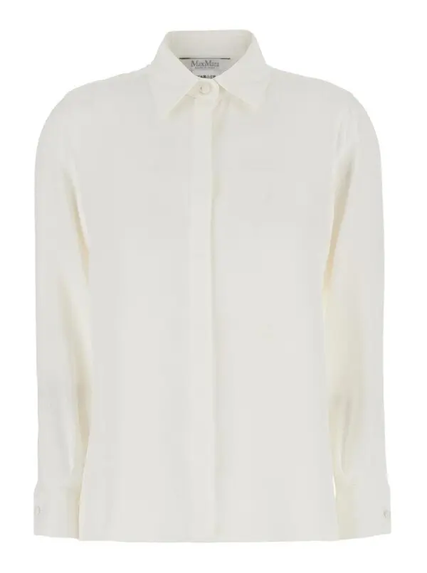 Max Mara Geranio Silk Shirt - White