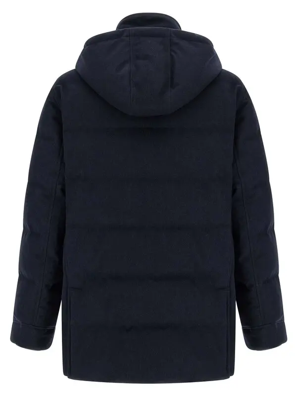 Brunello Cucinelli Wool Flannel Parka
