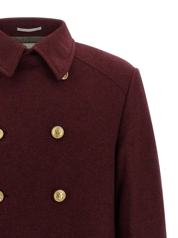Brunello Cucinelli Cashmere Double-breasted Coat
