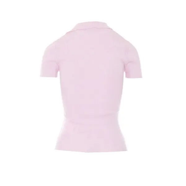 Max Mara Ribbed Short-sleeve Top - Pink