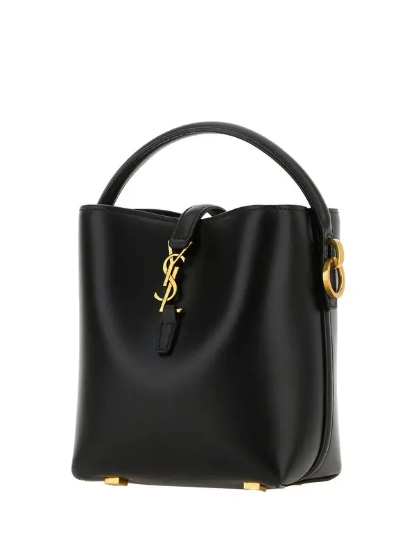 Saint Laurent Le 37 Leather Shoulder Bag - Black