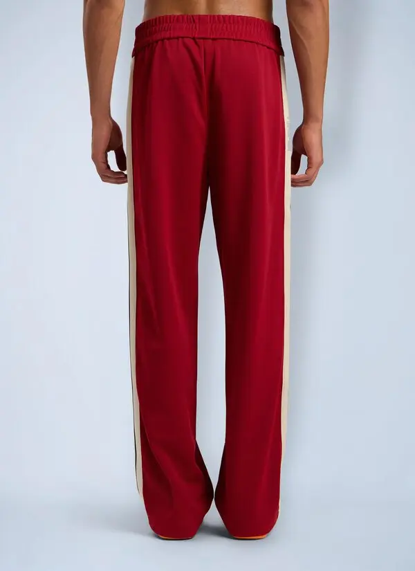 Palm Angels Classic Logo Zip-up Track Pants - Red