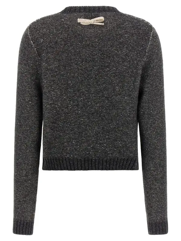 Moschino Bow Sweater - Gray