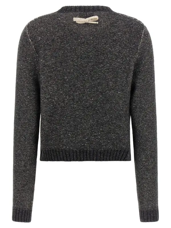 Moschino Bow Sweater - Gray