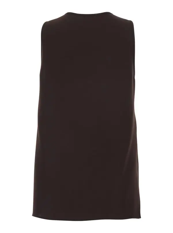 P.a.r.o.s.h Sleeveless Tech Fabric Top - Brown