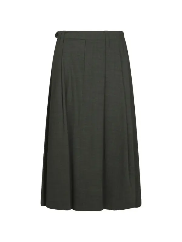Brunello Cucinelli Wool Blend Midi Skirt