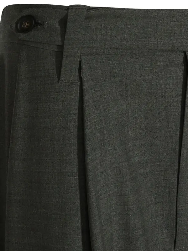 Brunello Cucinelli Wool Blend Midi Skirt