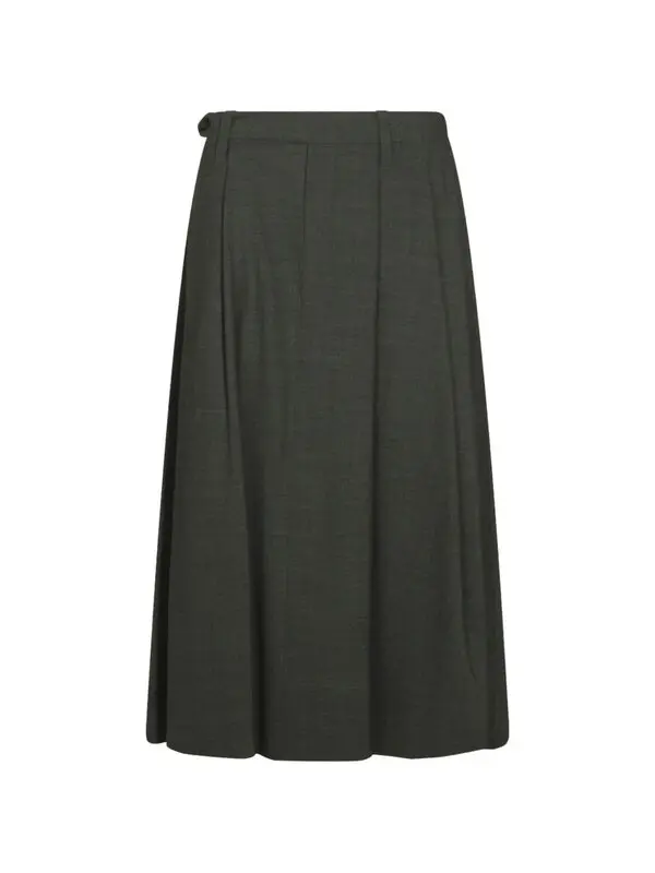 Brunello Cucinelli Wool Blend Midi Skirt - Multicolor