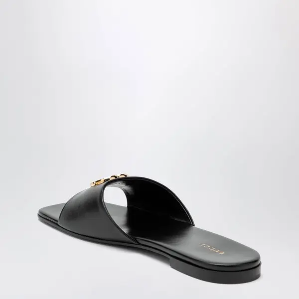 Gucci Nappa Leather Double G Slides