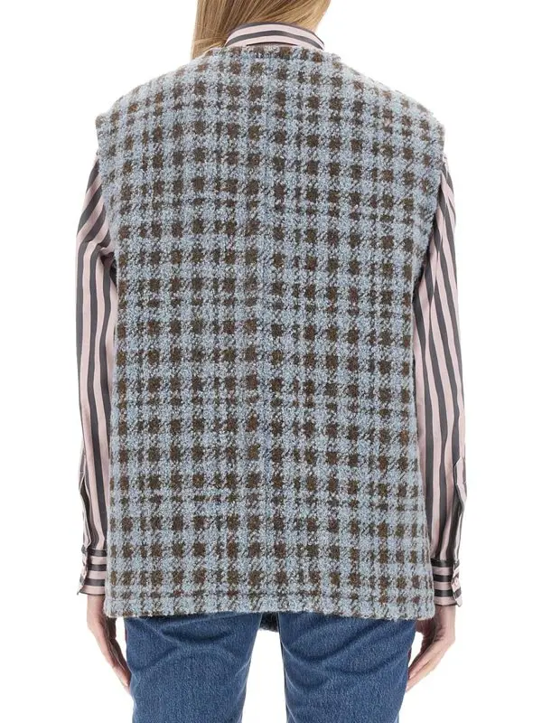 Etro Houndstooth Over Vest - Multicolor
