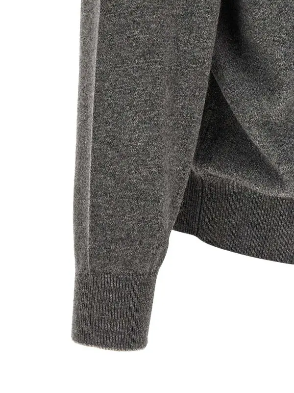 Brunello Cucinelli Cashmere Half-zip Sweater - Gray