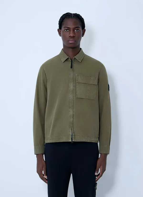 Stone Island Logo Patch Overshirt