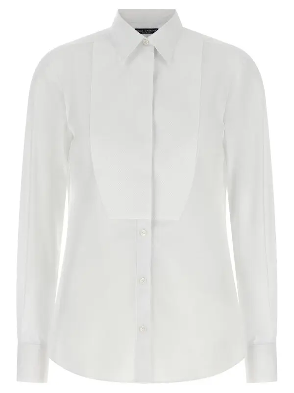 Dolce & Gabbana Tuxedo Shirt - White