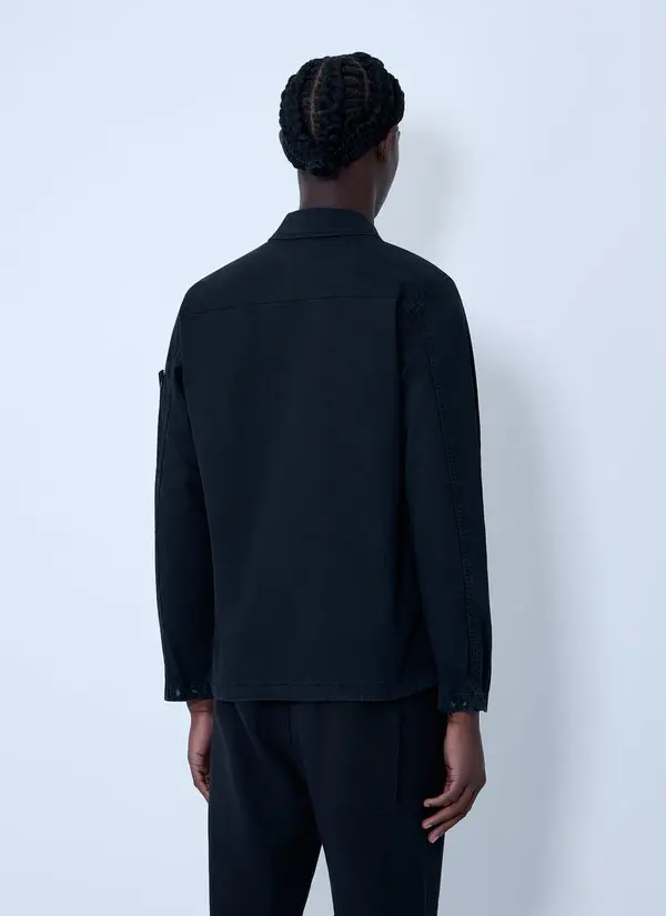 Stone Island Logo Patch Shirt - Black
