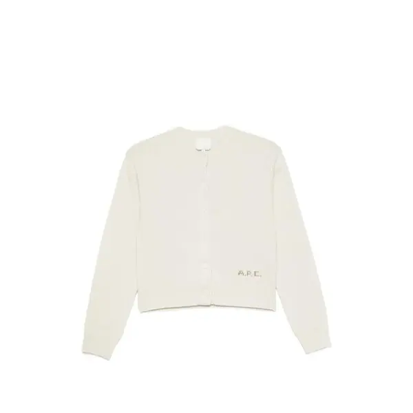 A.p.c. Neutrals Knitwear Cardigans - Cream