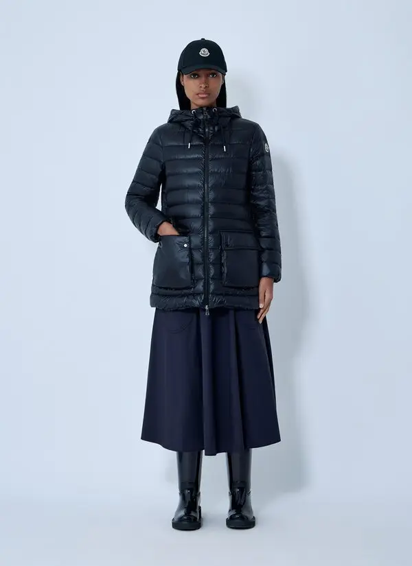 Moncler Jasmin Short Parka Jacket - Black