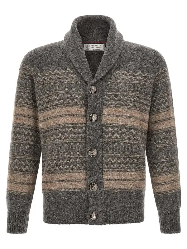 Brunello Cucinelli Nordic Jacquard' Cardigan