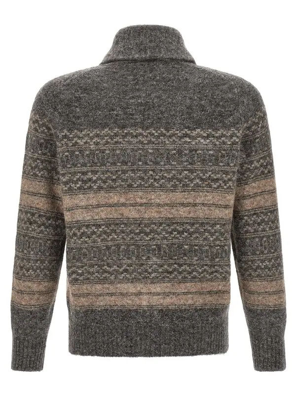 Brunello Cucinelli Nordic Jacquard' Cardigan