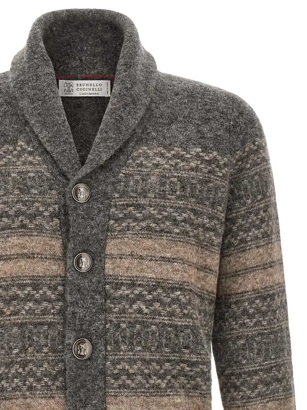 Brunello Cucinelli Nordic Jacquard' Cardigan