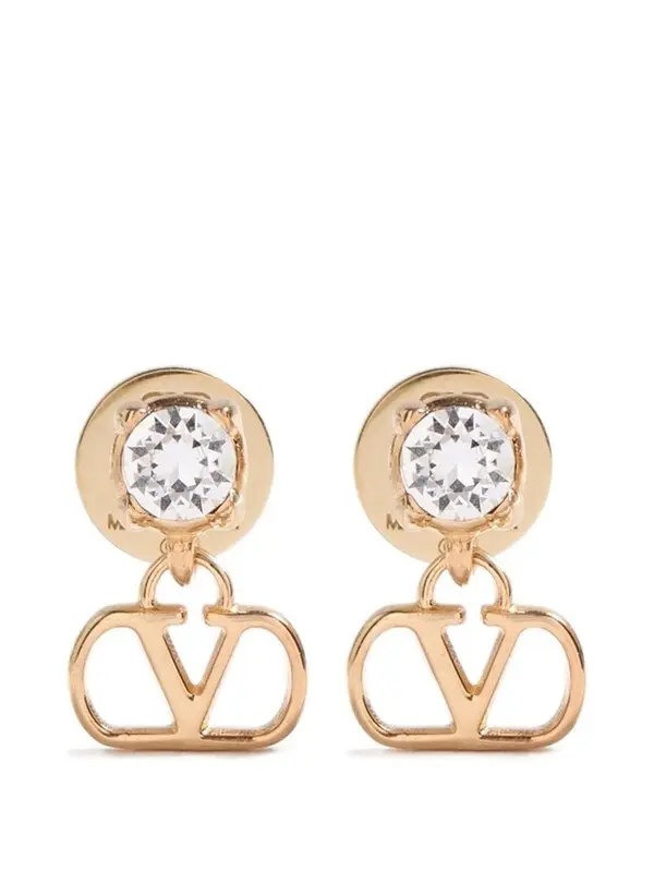 Valentino Garavani Vlogo Signature Strass Earrings - Multicolor