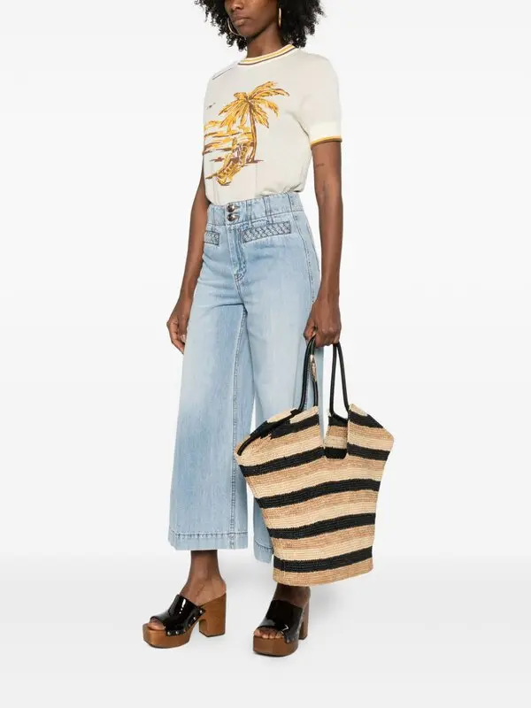 Zimmermann Goldentime Large Rafia Tote - Multicolor