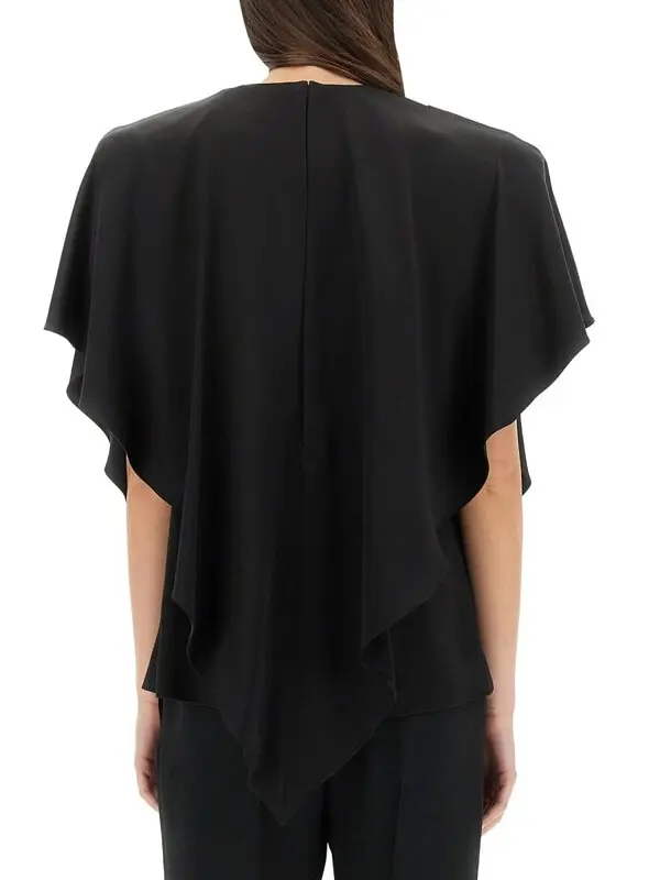 Stella McCartney Draped Cape Effect Top