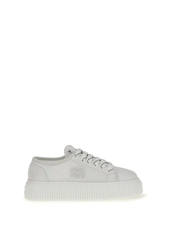 Miu Miu Platform Sneakers - White