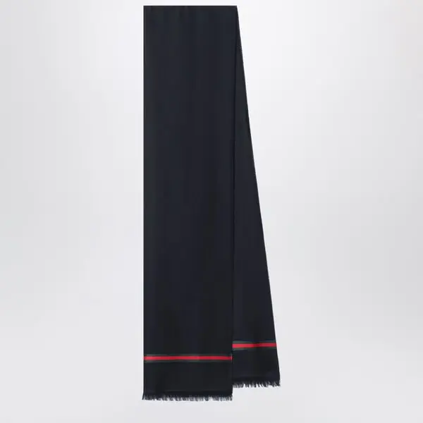 Gucci Midnight Wool And Silk Stole