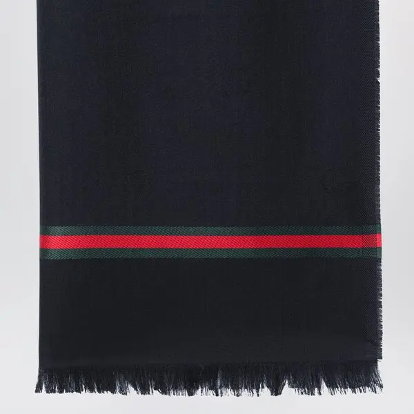 Gucci Midnight Wool And Silk Stole
