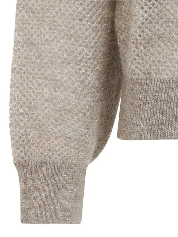 Brunello Cucinelli Wool Blend Crenweck Sweater