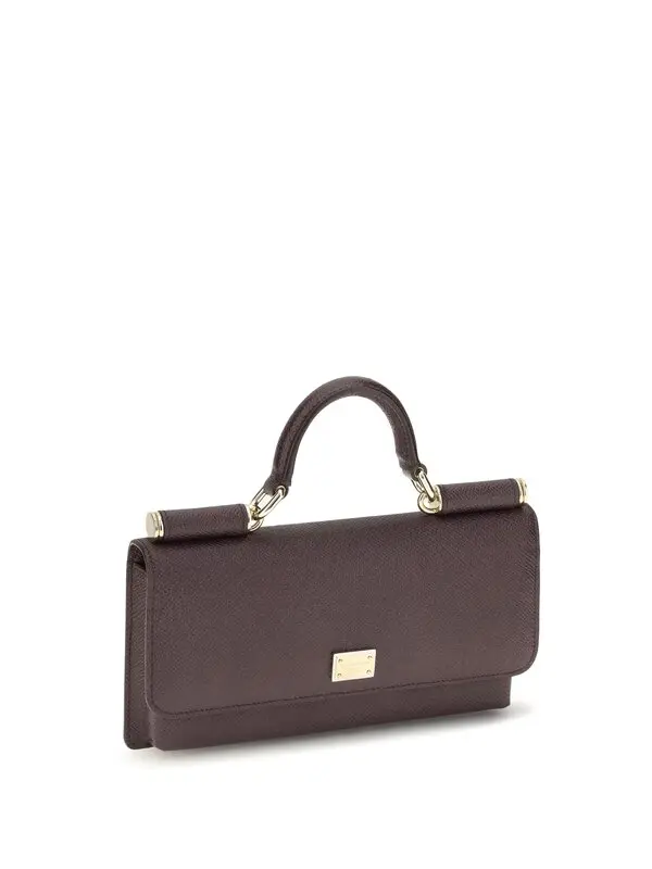 Dolce & Gabbana Micro Sicily Shoulder Bag - Brown