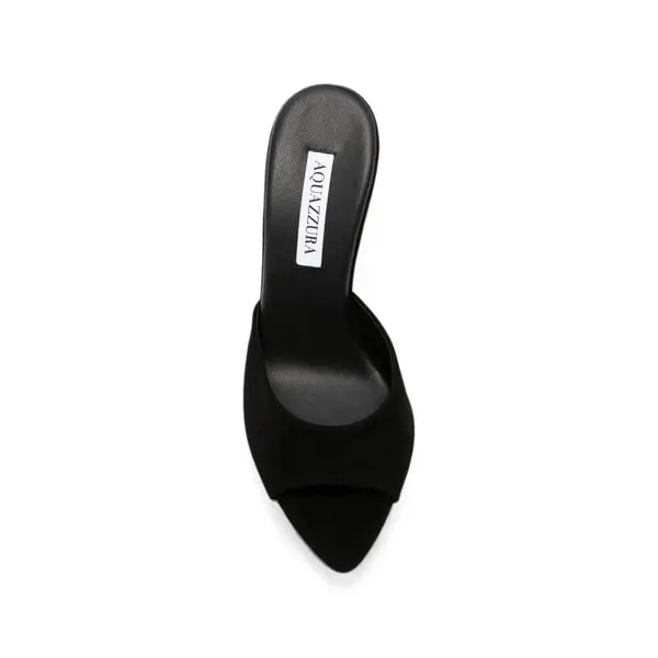 AQUAZZURA Wedge Mules - Black