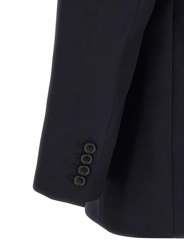 Saint Laurent Felted Wool Gabardine Blazer Jacket