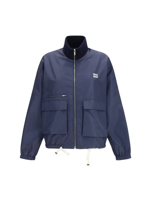 Miu Miu Technical Canvas Jacket - Blue