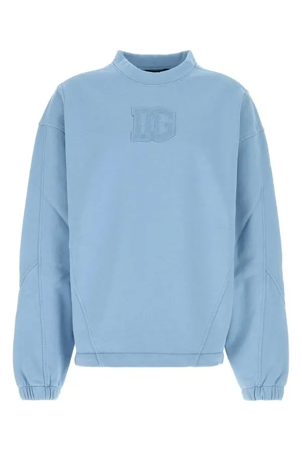 Dolce & Gabbana Azzurro Cotton Sweatshirt