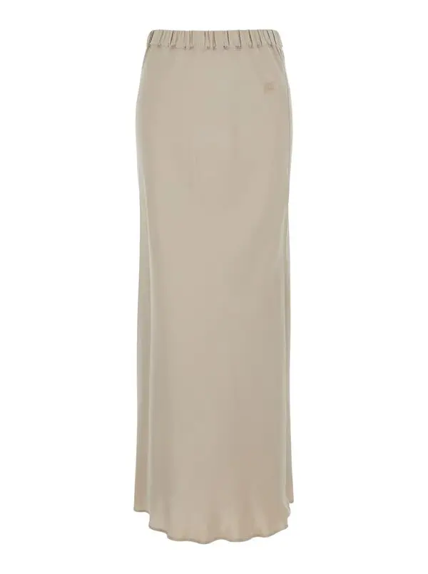 Max Mara Sospiro Silk Skirt - Cream