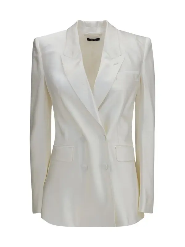 TOM FORD Polka-dot Satin Double-breasted Blazer