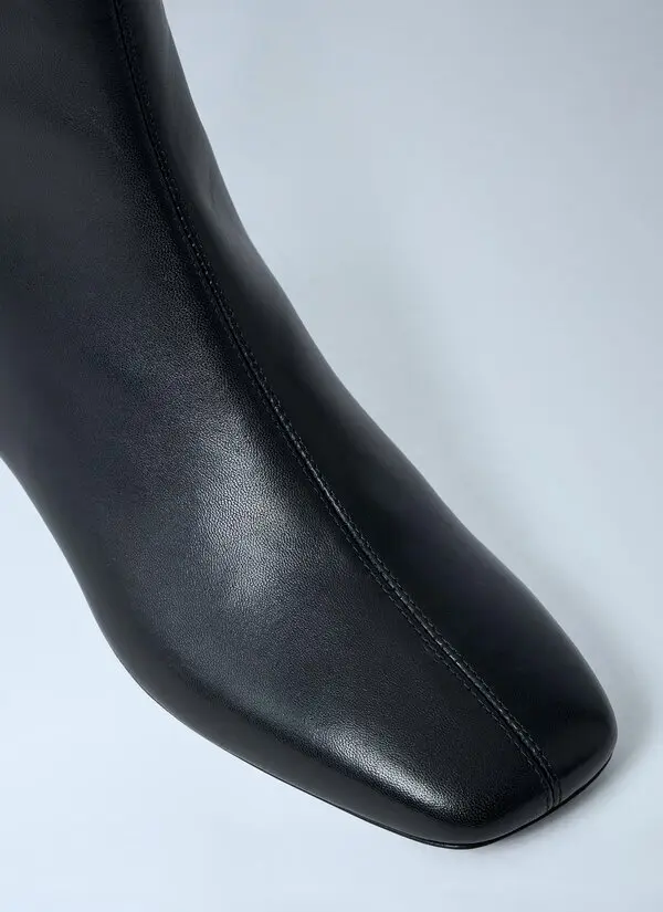 TOTEME Classic Day Leather Ankle Boots