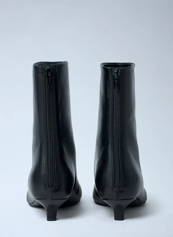 TOTEME Classic Day Leather Ankle Boots
