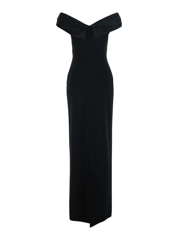 Solace London Adele Long Dress - Black