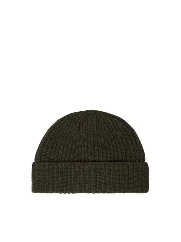 Stone Island Logo Beanie - Green