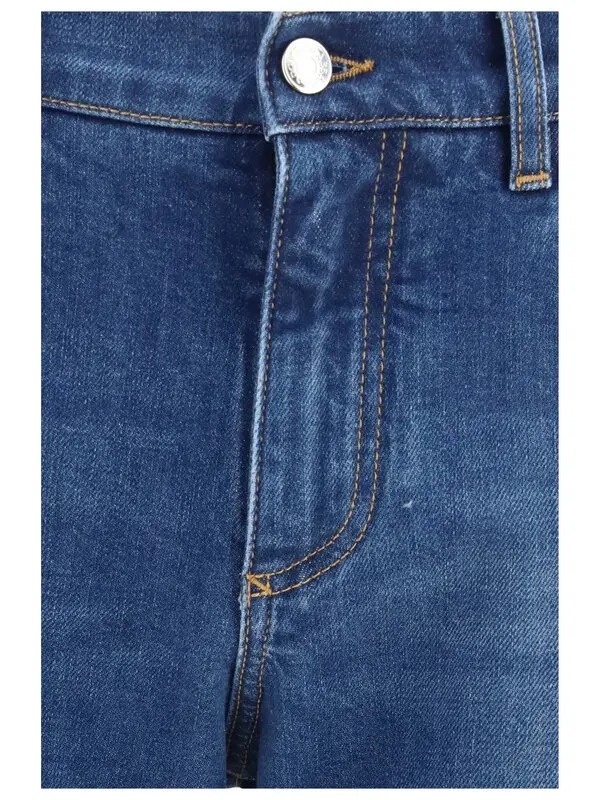 Dolce & Gabbana Slim Stretch Jeans With Dg Logo