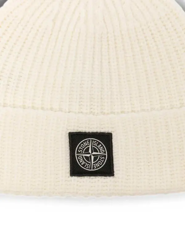 Stone Island Ribbed Knit Beanie