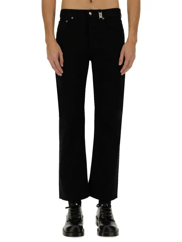Alexander McQueen Straight Leg Jeans - Black