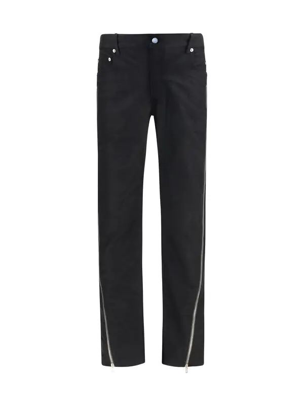Rick Owens Vega Jeans With Side Zip - Black